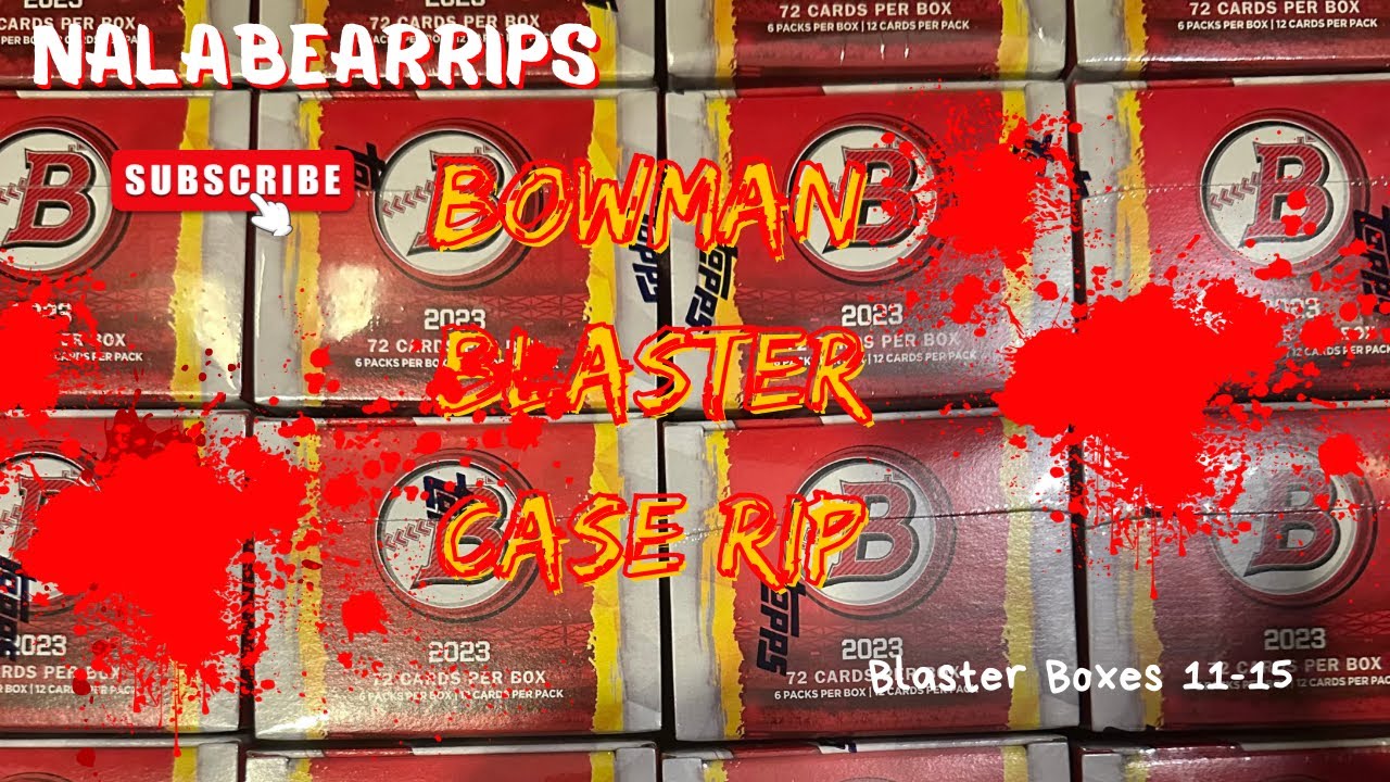 2023 Bowman Blaster CASE Rip Boxes 11-15 - YouTube