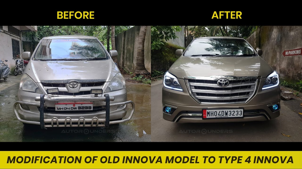 Innova modified to Type 4 | Car modifications by Autorounders - YouTube