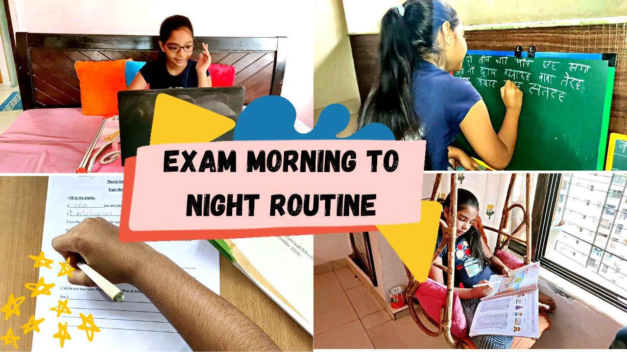 Exam Morning to Night Routine I Pravya Vlogs - YouTube