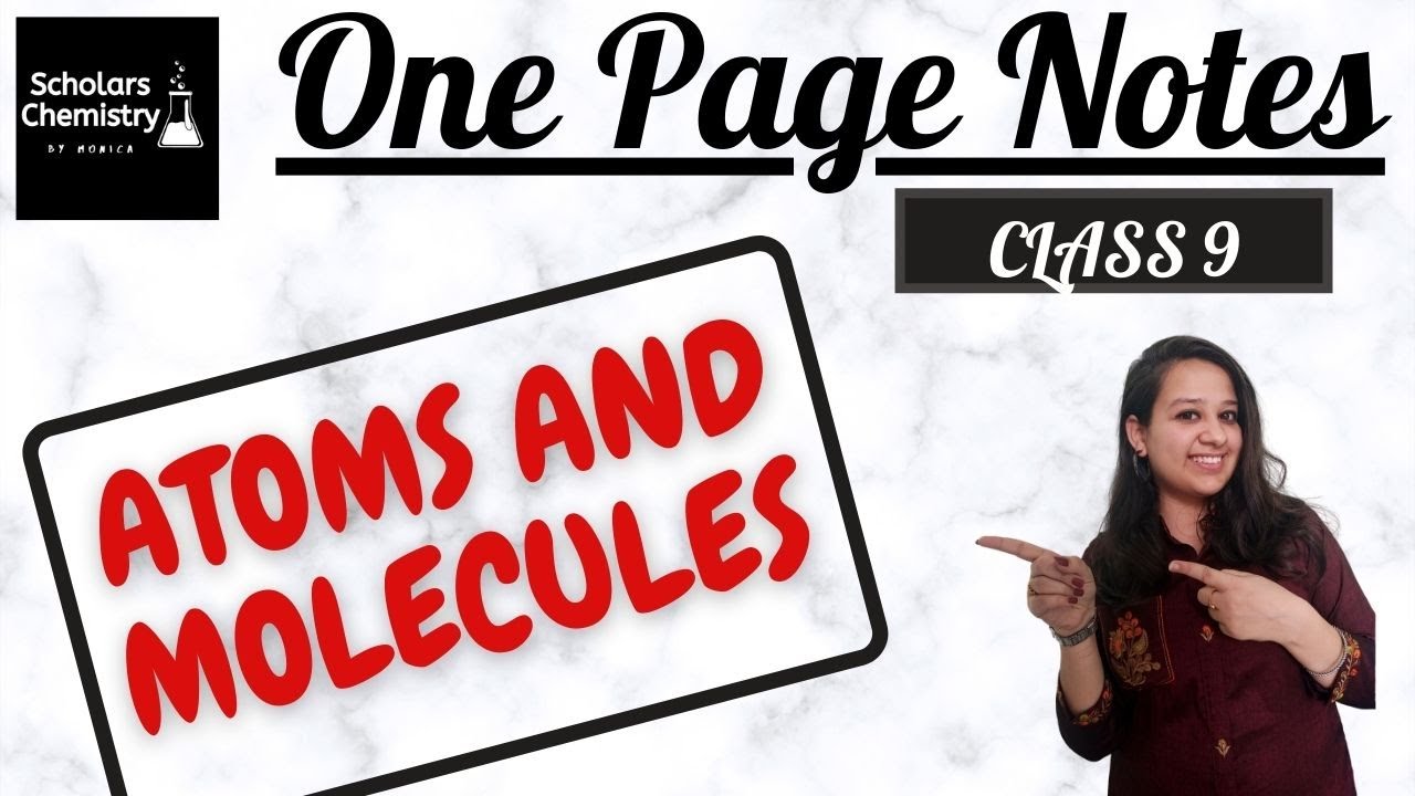 one page notes- atoms and molecules - YouTube