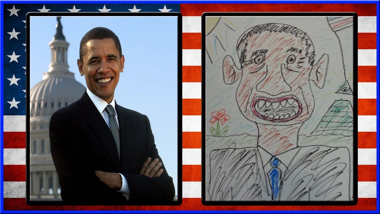 Barack Obama - Speed Drawing (Oil Pastel) - YouTube