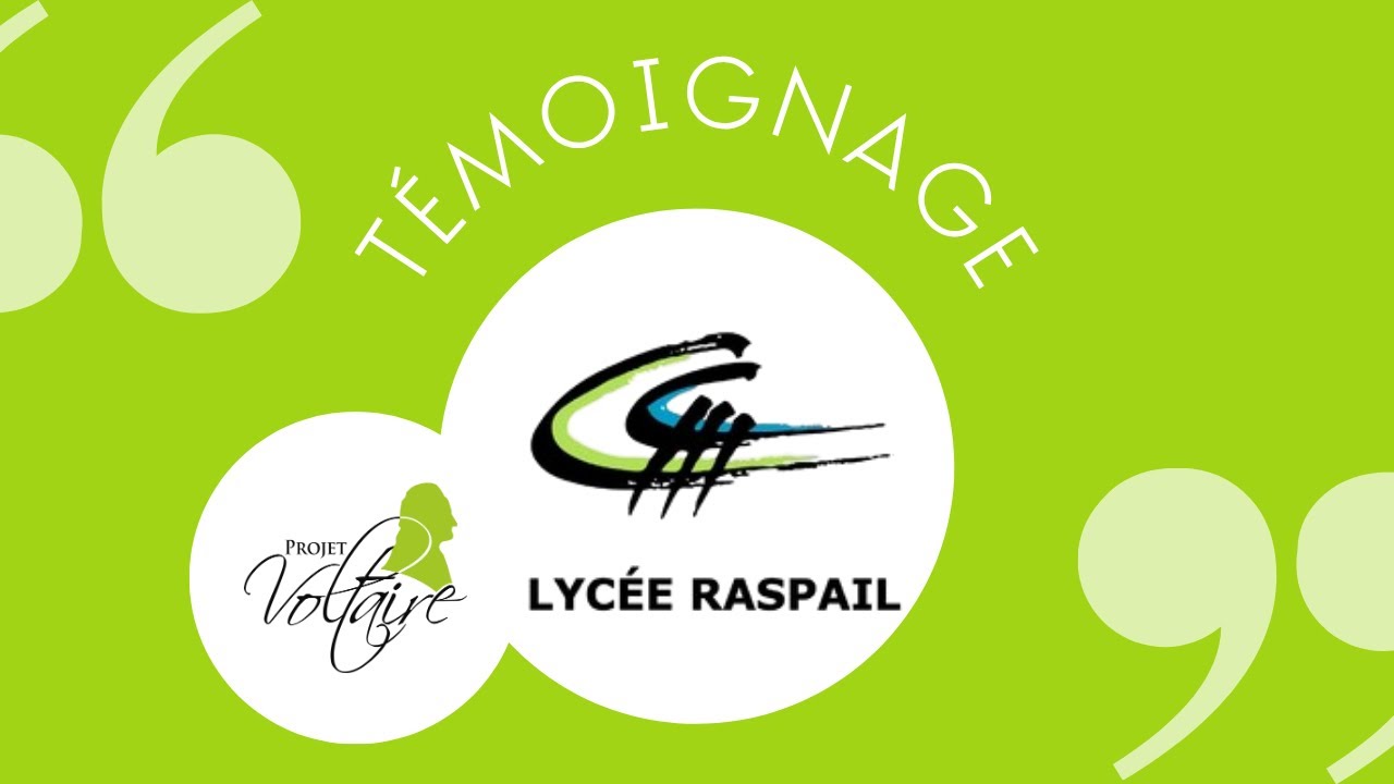 Le lycée Raspail entraîne ses élèves avec le Projet Voltaire - YouTube