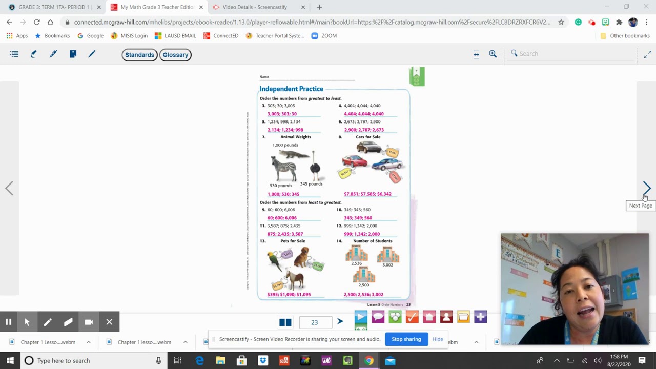 Answer Key to Lesson 3 - YouTube