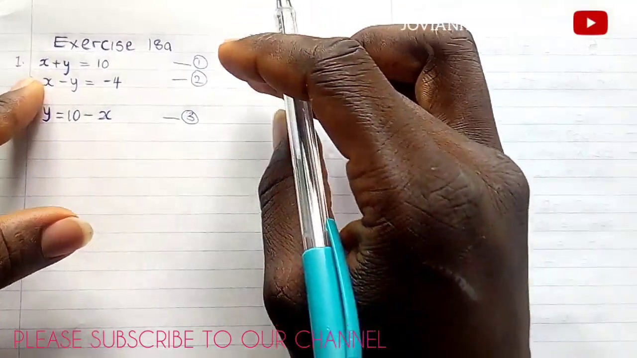 How to solve simultaneous equation| Using substitution method - YouTube