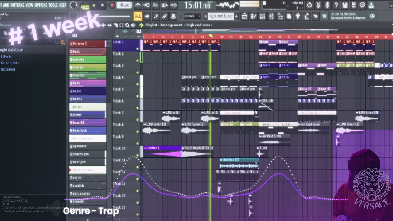 1 week of learning Fl studio without knowing music theory - YouTube