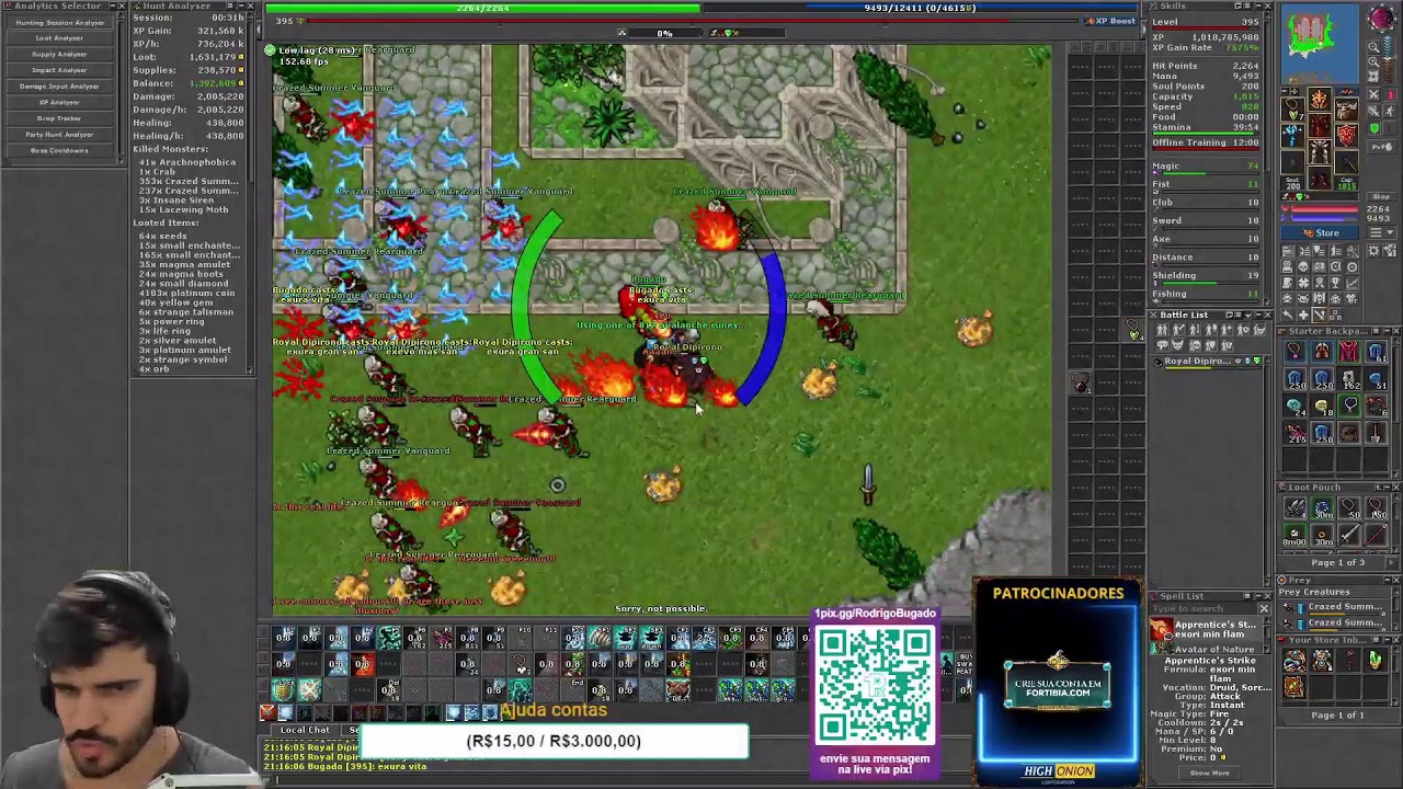 AO VIVO | Tibia War com Rodrigo Bugado 🔥 | Dicas, Guerras e Gameplay Servidor Honbra! - YouTube