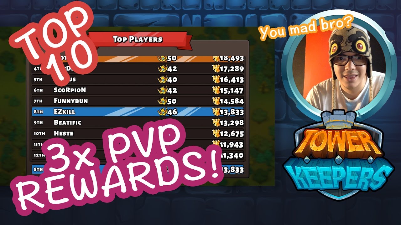 Tower Keepers PVP x3 Rewards - TOP 10 - YouTube