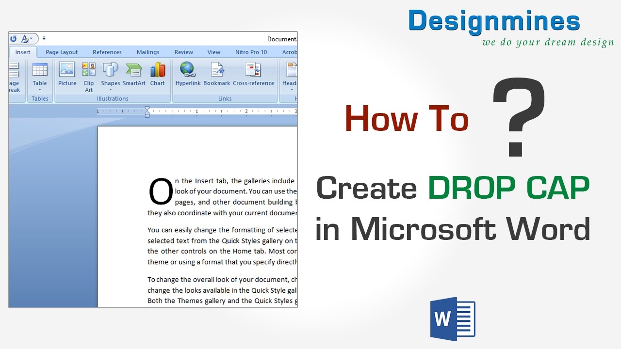 Drop Cap In Word Document YouTube drop-cap-in-word-document-youtube