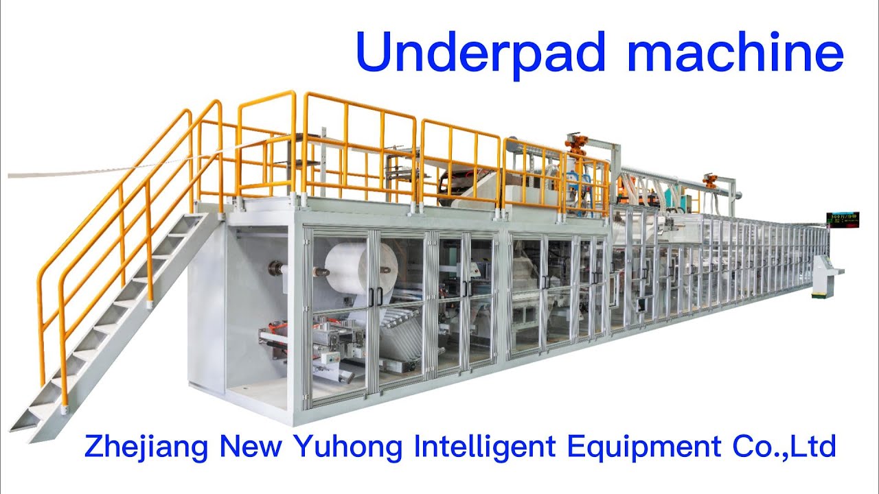 Underpad machine, Pet pad machine - YouTube