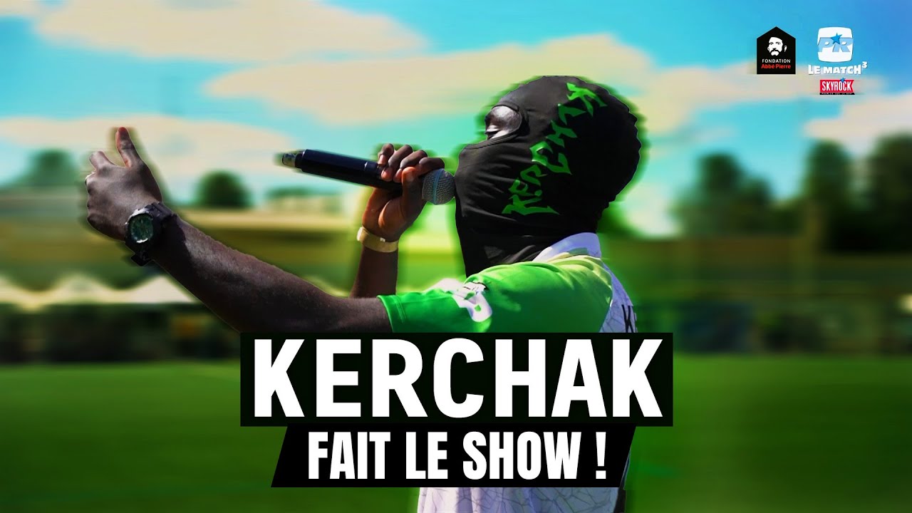 Kerchak fait le show à la mi-temps du Match Planète Rap 3 ! - YouTube