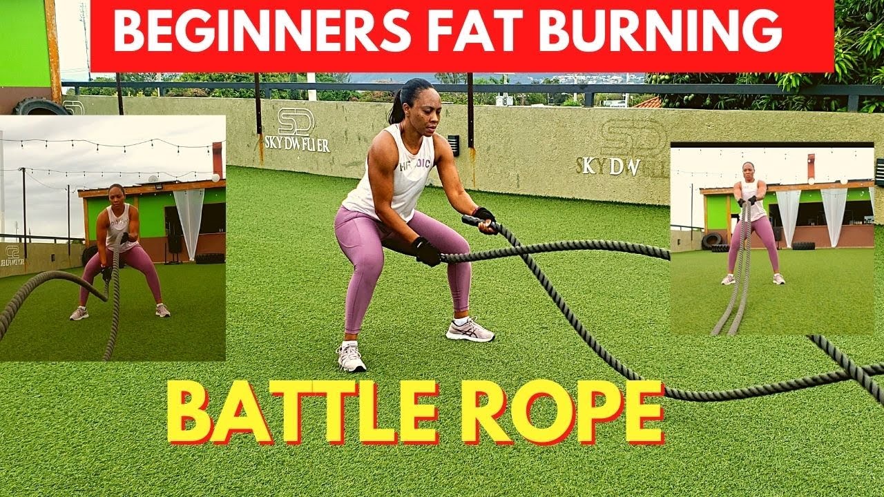 Beginners 7 Minutes Battle Rope Workout Burn Fat - YouTube