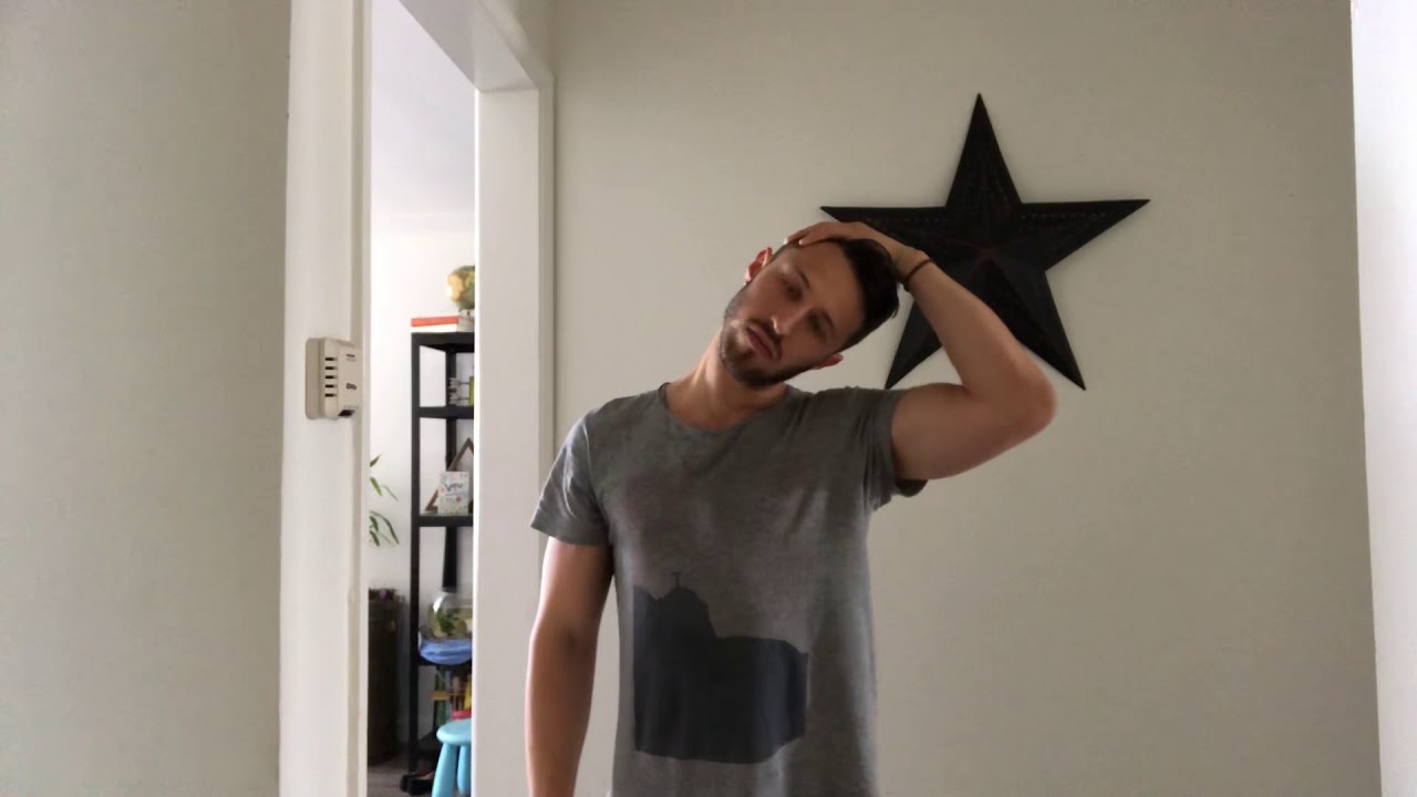 Left upper trap stretch - YouTube