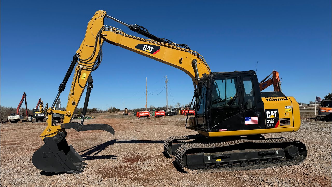 Caterpillar 313F LGC Excavator With Hydraulic Thumb & Cat Hydraulic ...