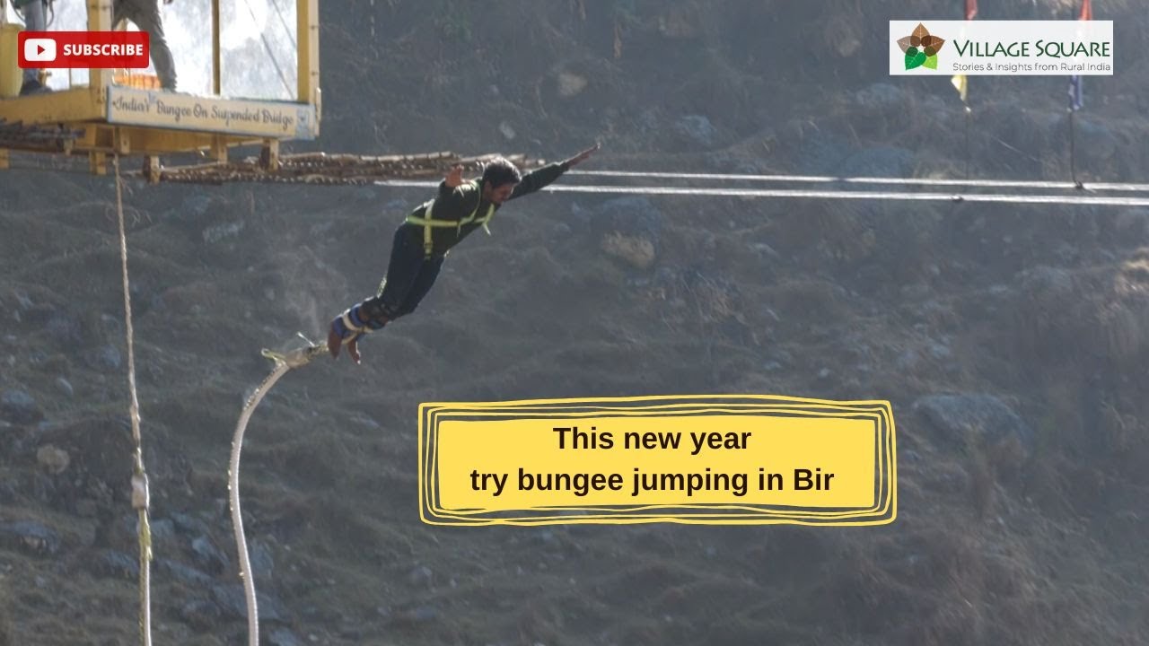This new year, try bungee jumping in Bir - YouTube