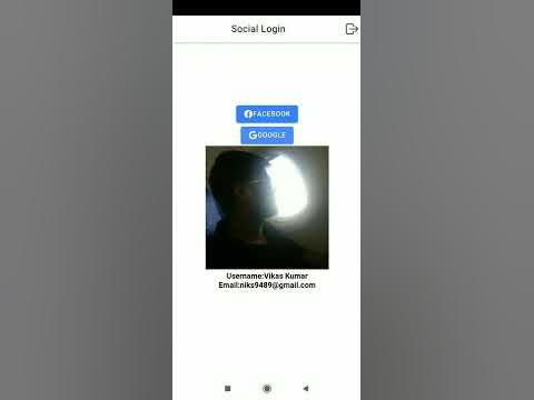 Social Login App demo in ionic - YouTube