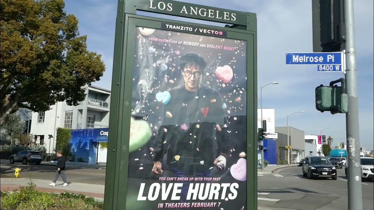 Ke Huy Quan Love Hurts Bus Stop Sunset Blvd Los Angeles California February 17, 2025 Ariana ...