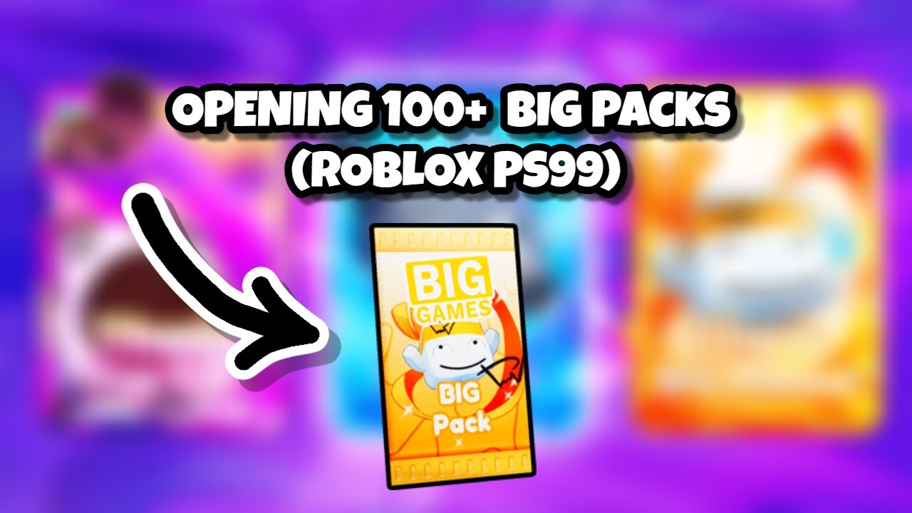Opening 100+ big packs (Roblox ps99) - YouTube