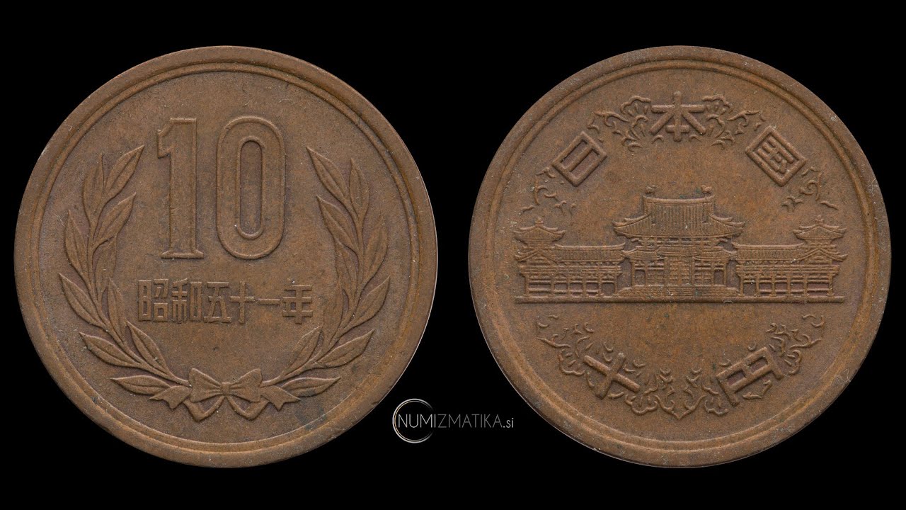 Japanese 10 Yen Coin 1976 | Byōdō-in Temple Design - YouTube