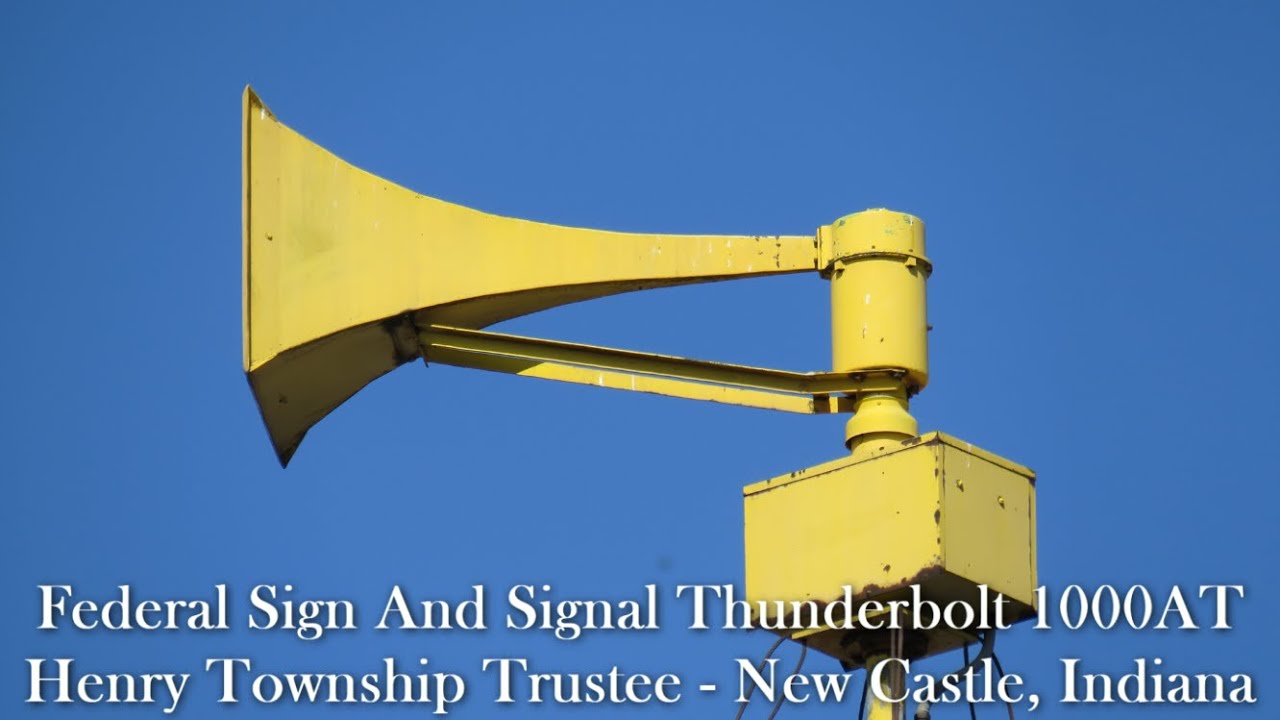 8 RPM FS&S Thunderbolt 1000T Siren Test | Full Alert | New Castle, IN ...