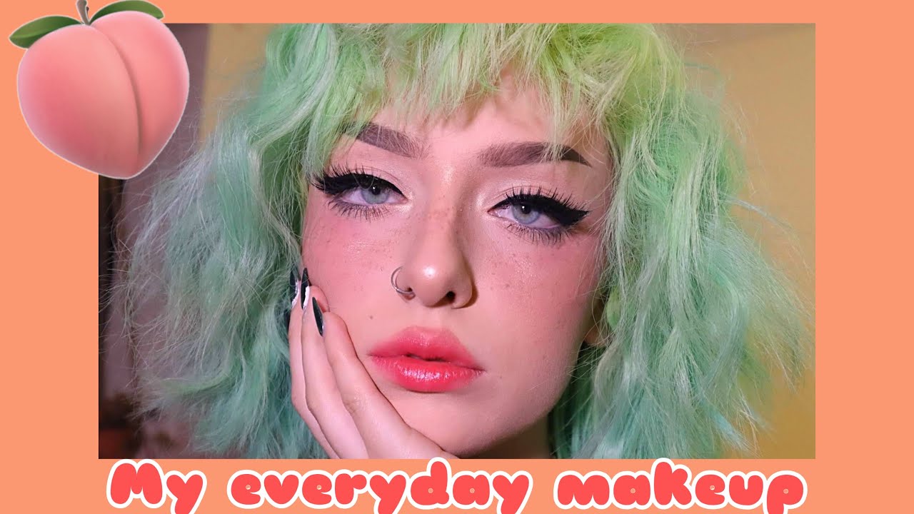 MY EVERYDAY MAKEUP AND HAIR TUTORIAL (updated) - YouTube