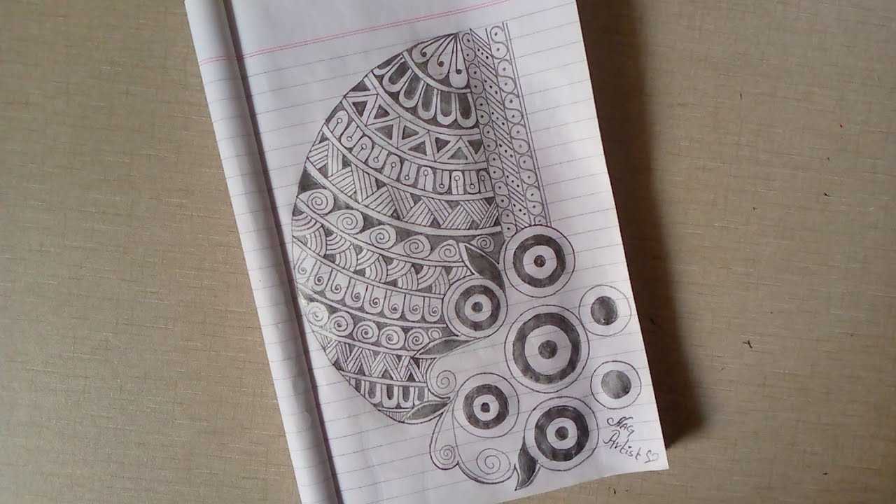 •AAG | Mandala leave art | Easy mandala drawing for beginners # ...