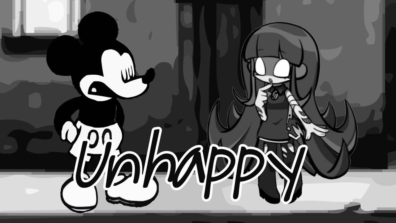 FNF Unhappy Suicide mouse and Limu Sings it - YouTube