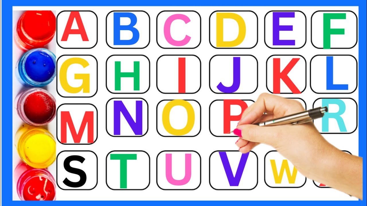 ABC for Kids | How to write the alphabet | Learn the alphabet A by ...