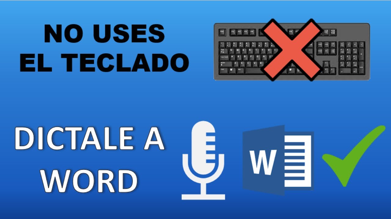 La Forma MÁS RÁPIDA de Escribir en WORD | DICTADO POR LA VOZ - YouTube