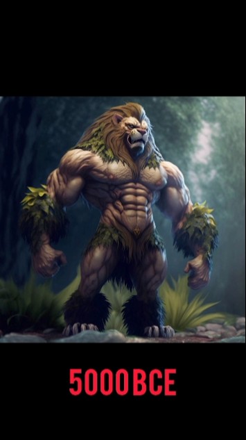 2024 lion v/s 5000 bce lion | lion evolution #shorts #viralvideo - YouTube