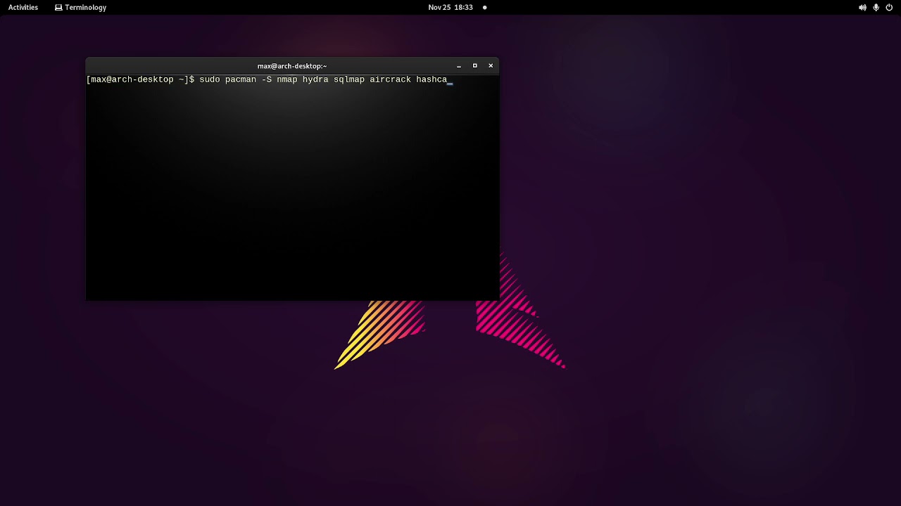Snippet: Installing software with pacman (Arch Linux package manager ...