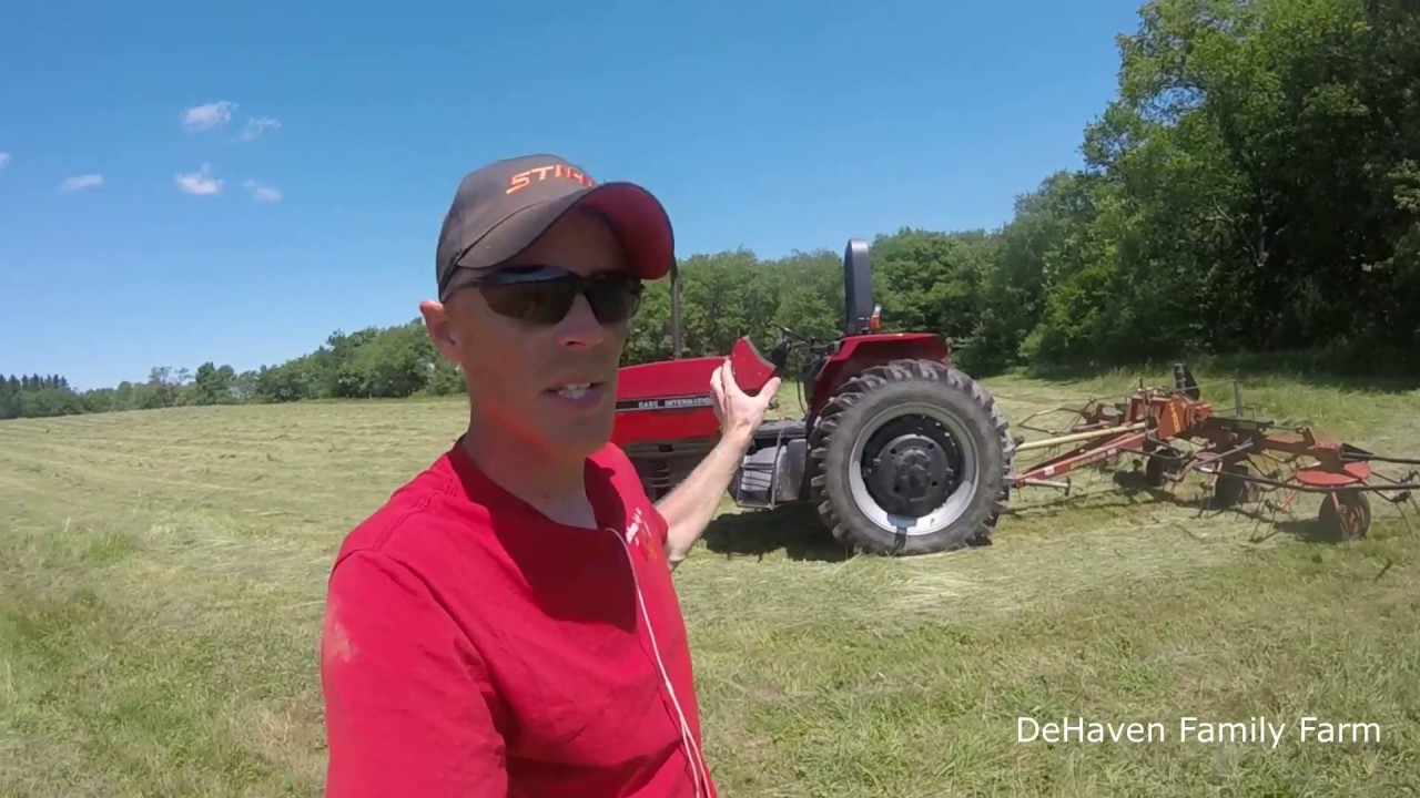 Pequea TT4000 Tedding Hay! - YouTube