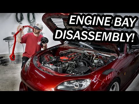 Disassembling the 2.5 NC Miata Engine Bay - Turbo Kit Install