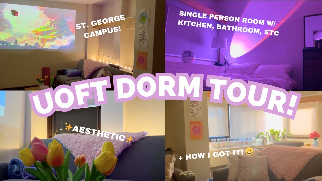 My highly unrealistic single person UofT residence dorm tour! NEW ...