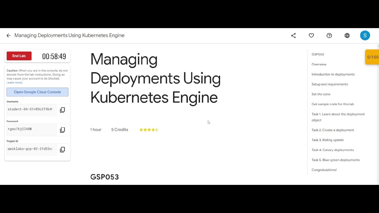 Managing Deployments Using Kubernetes Engine Qwiklabs Gsp053