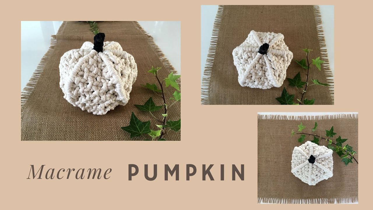 How to make a Macrame Pumpkin 🎃 - YouTube