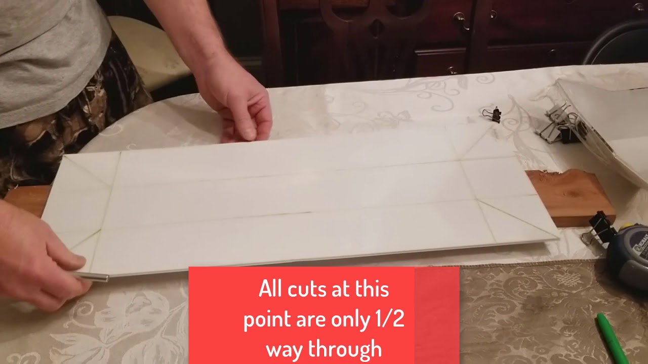 How to Make a Corrugated Plastic Soap Mold - YouTube