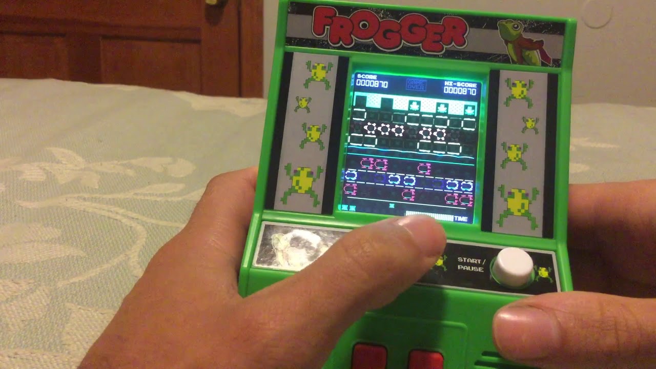 Frogger mini arcade game review - YouTube
