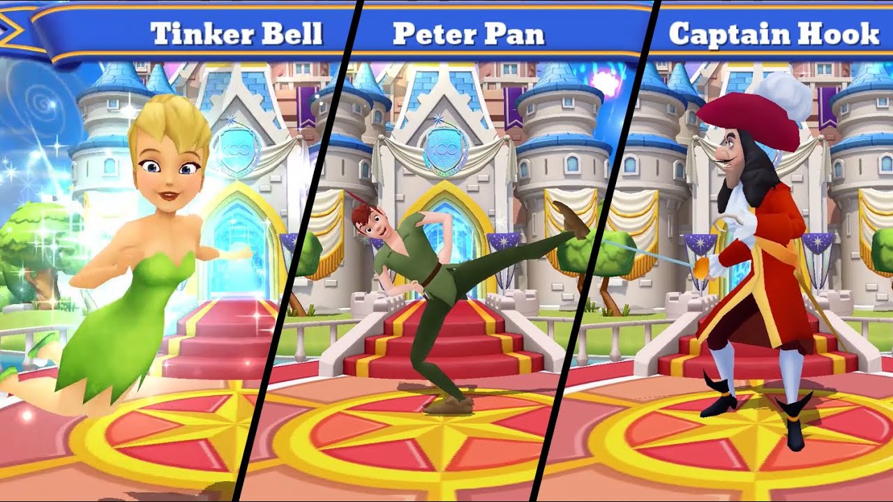 Welcome Screens PETER PAN CHARACTERS | Disney Magic Kingdoms - YouTube