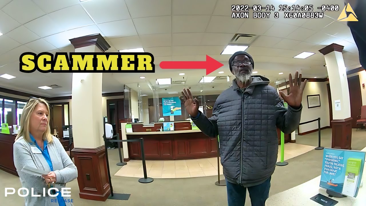 Police Surprise Man at Bank Trying to Cash $2300 Fraudulent Check - YouTube