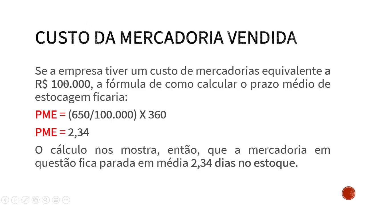 Prazo Médio de Estocagem - YouTube