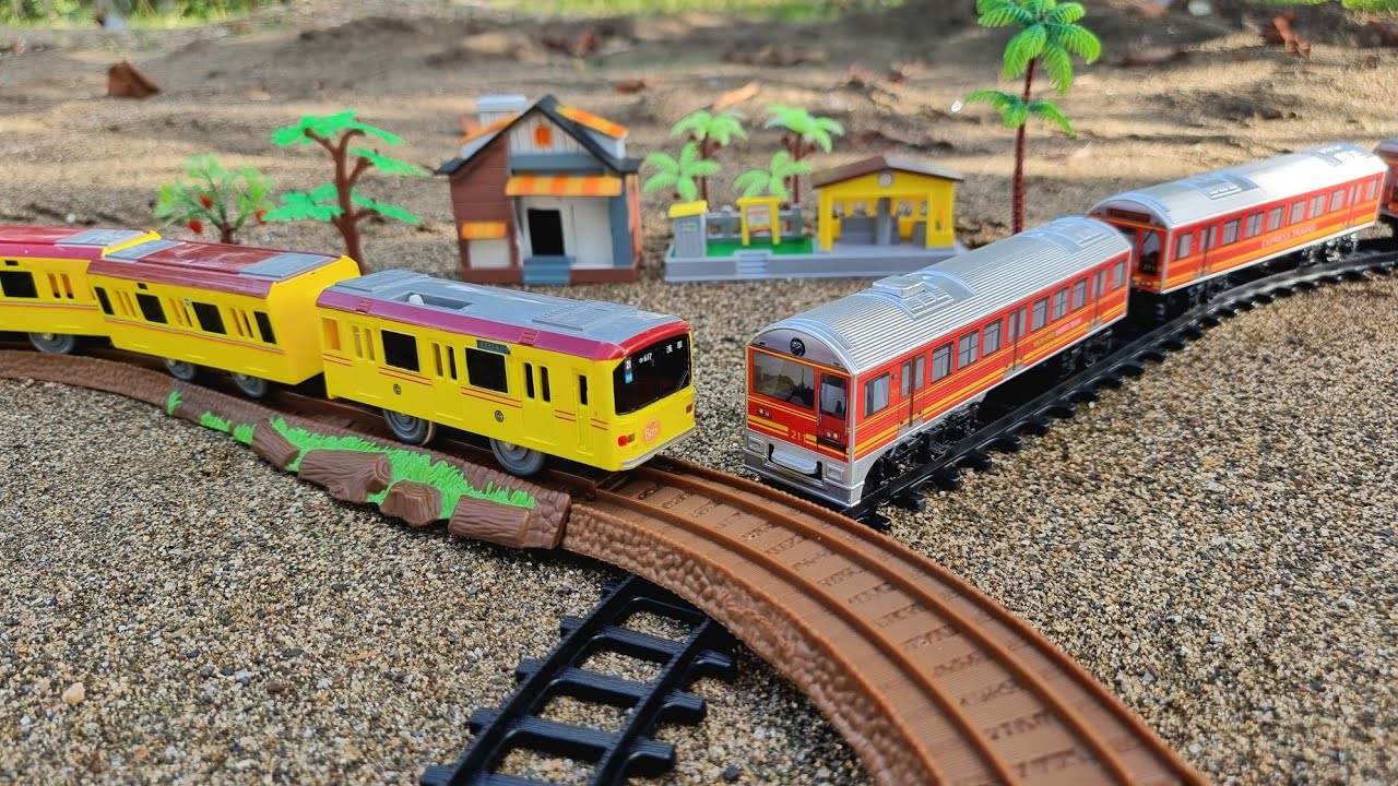 Merakit Mainan Kereta Api City Train Electric Rail Train, Plarail Tokyo ...