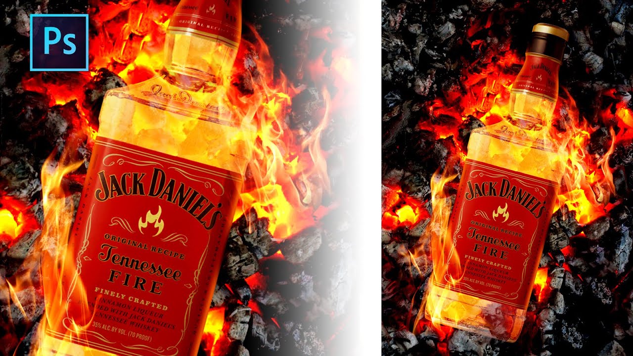 Jack Daniel's Fire - Advertising Poster Design - Product Ads ...