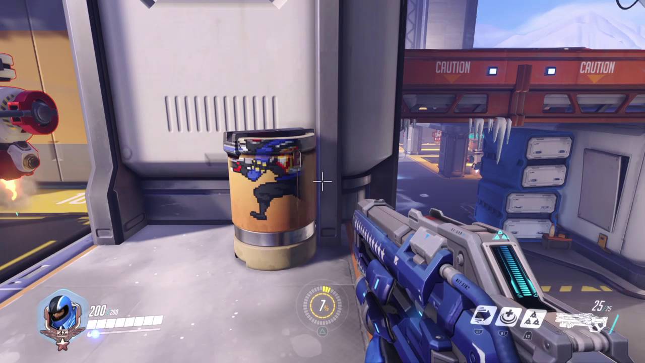 Overwatch: Soldier: 76 Pixel Spray - YouTube