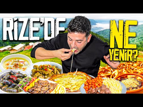 RİZE'DE BİR GÜNDE NE YENİR!!!