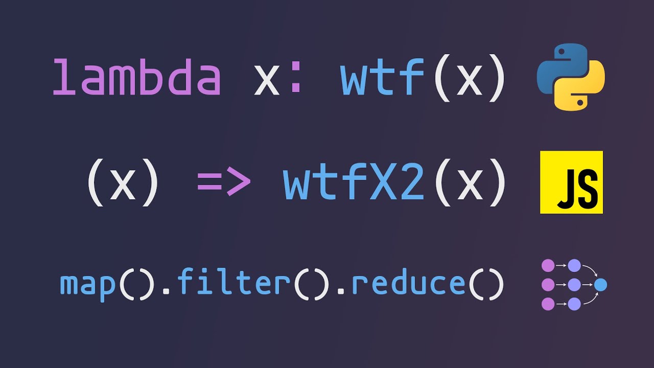 Tutorial De Arrows Lambdas Map Filter Reduce En Js Y Python Youtube 0205