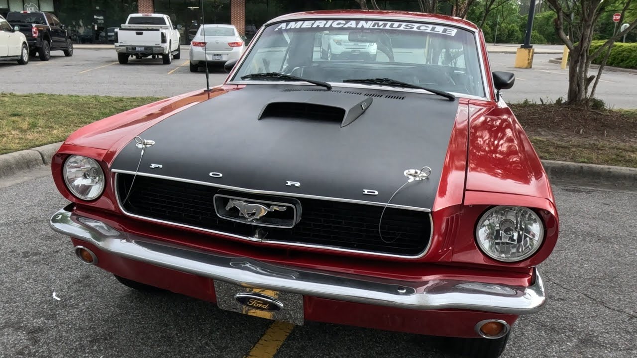 1966 Mustang Coupe nice looking straight car 4 on the floor 🔥 #mustang ...