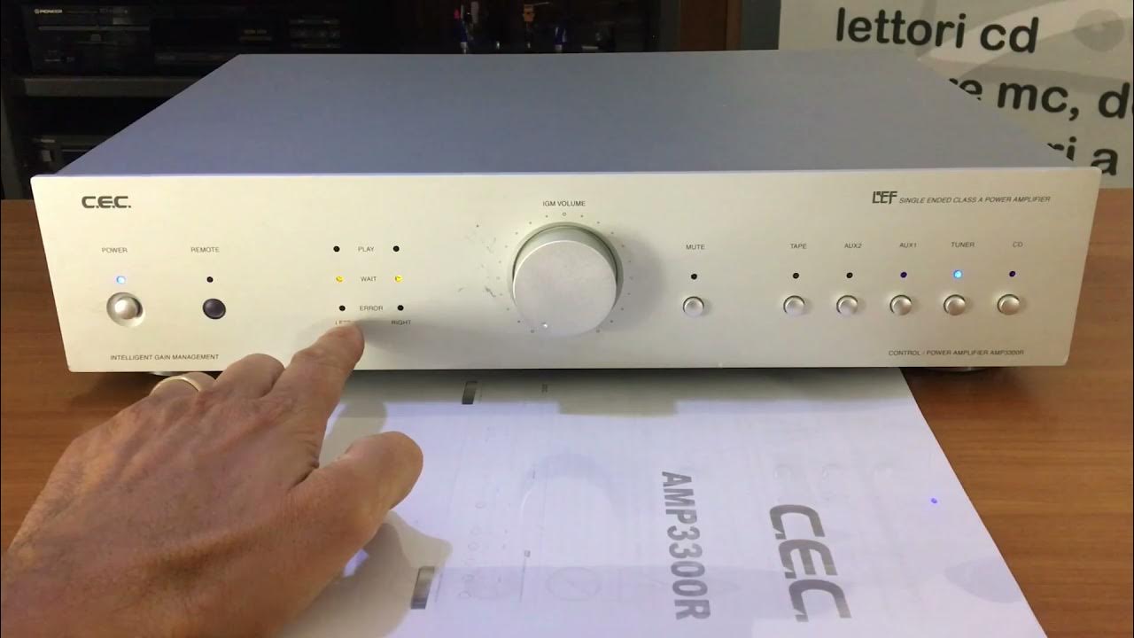 CEC AMP 3300R, amplificatore integrato stereo in pura classe A. 64 W RMS per canale. Anno 2005 ...