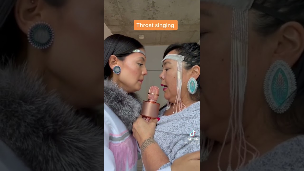 Inuk throat singing by TikToker @shinanova and mom - YouTube