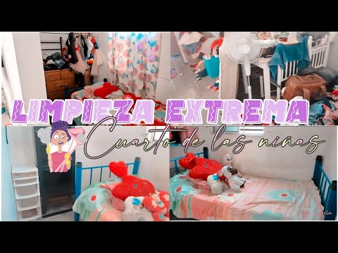LIMPIEZA 🧽 EXTREMA DEL CUARTO DE MIS NIÑAS Y DEPURACIÓN MOTÍVATE 💯