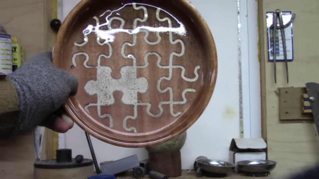 Wood turning a Puzzle, A Pretty Fail - Resin and Router Skills - YouTube